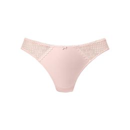 Lascana Damen String, Gr. 48, beige, Obermaterial: 78% Baumwolle, 16% Polyamid, 6% Elasthan, Unterhosen, aus Bio-Baumwolle