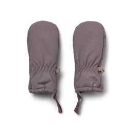 Wheat M&auml;dchen Baumwollhandschuhe "Wheat Technical Mittens Zipper"lila stone, Gr. 80, 100% Nylon, Handschuhe