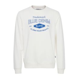 Blend Herren Longpullover "Sweatshirtpullover BHSweatshirt", wei&szlig;, Gr. M, Obermaterial: 100% Baumwolle CO., Sweatshirts