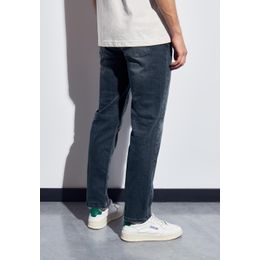 Street One MEN Herren Regular-fit-Jeans, schwarz, Gr. 38, unifarben, Jeans, 98% Baumwolle, 2% Elasthan, Jeans, aus Baumwolle mit Stretchanteil