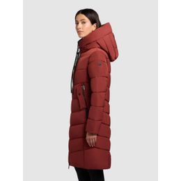 Khujo Damen Steppmantel "Mikia2-YM", rot, Gr. L, Obermaterial: 100% Polyester. Innenfutter: 100% Nylon. Wattierung: 100% Polyester, M&auml;ntel, Warmer