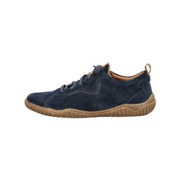 Josef Seibel Damen Schn&uuml;rschuh "Josef Seibel Halbschuhe Veloursleder", Gr. 38, blau, Veloursleder, Schuhe