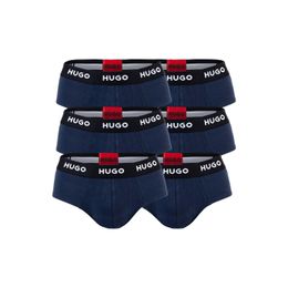 Hugo Herren Slip "Slip 6er Pack", Gr. XL, blau, Obermaterial: 95% Baumwolle CO. 5% Elasthan EL., Unterhosen