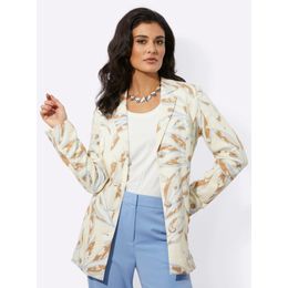 CR&Eacute;ATION L CREATION L Damen Jackenblazer "Leinenblazer", beige, Gr. 38, 75% Viskose, 25% Leinen, Blazer