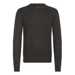 INDICODE Herren Strickfleece-Pullover "Strickpullover IDRicardo", grau, Gr. XL, Obermaterial: 100% Baumwolle CO., Pullover
