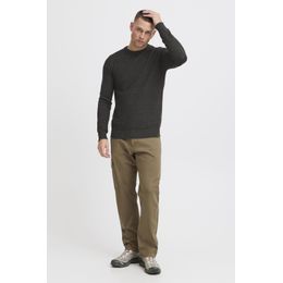 INDICODE Herren Strickfleece-Pullover "Strickpullover IDRicardo", grau, Gr. S, Obermaterial: 100% Baumwolle CO., Pullover