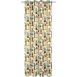Vorhang WIRTH, B:130cm H:255cm, orange, Polyester, Wohnzimmer, Gardinen, "Oakham"