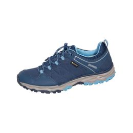 Meindl Kinder Wanderschuh "Meindl Ontario Junior GORE-TEX", Gr. 27, blau, Veloursleder, Schuhe, GORE-TEX &ndash; Winddicht, wasserdicht und atmungsaktiv