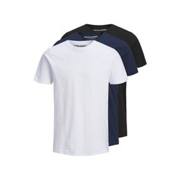 Jack & Jones JACK & JONES Herren T-Shirt "T-Shirt JJEORGANIC BASIC TEE O-NECK 3PK 3er Pack", blau, Gr. S, Obermaterial: 100% Baumwolle CO(Bio)., Shirts