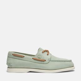 Timberland Damen Bootsschuh "CLASSIC BOAT BOAT SHOE", Gr. 41lt grn nubuck, Leder, Schuhe, Classic Bootsschuh aus Timberland Premium Leder
