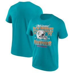 Fanatics Damen T-Shirt "Fanatics T-Shirt Miami Dolphins Champs", gr&uuml;n, Gr. M, 100% Baumwolle, Shirts