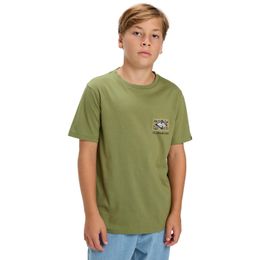 Quiksilver Jungen T-Shirt "Evo Crisis", gr&uuml;n, Gr. 14, Obermaterial: 100% Walkfrottier;, Shirts