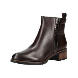 Marco Tozzi Damen Ankleboots "Marco Tozzi Stiefelette Leder/Textil", Gr. 37, braun, Leder, Textil, Schuhe