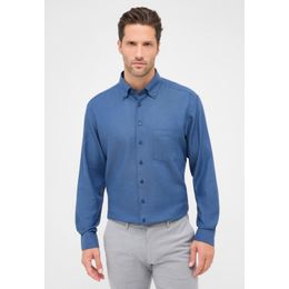 Eterna Herren Langarmhemd "MODERN FIT", blau, Gr. XL, 70% Baumwolle, 30% Lyocell, Hemden, EASY IRON (b&uuml;gelleicht)
