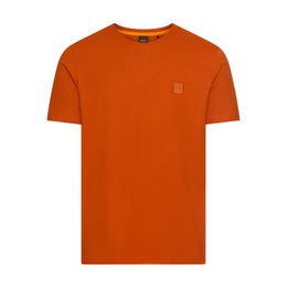 BOSS Orange Jungen T-Shirt "Tales", orange, Gr. L, Web, Obermaterial: 100% Baumwolle, Shirts, mit BOSS Stickerei auf der Brust