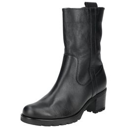 Gabor COMFORT Damen Stiefel "Gabor Comfort Stiefel Leder", Gr. 38,5, schwarz, Leder, Schuhe