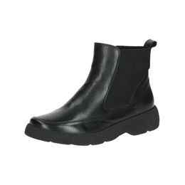 Caprice Damen Stiefelette "Caprice Stiefelette Leder/Textil", Gr. 36, schwarz, Leder, Textil, Schuhe