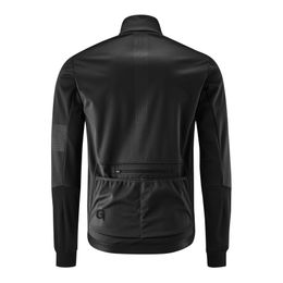 Gonso Herren Fahrradjacke "Valaff", schwarz, Gr. L, 100% Polyester, Jacken, Herren Softshell-Jacke, Windjacke atmungsaktiv und wasserabweisend