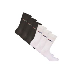 Fila Herren Kurzsocken "Socken 6er Pack", Gr. 39, schwarz, Obermaterial: 80% Baumwolle CO. 18% Polyester PES. 2% Elasthan EL., Socken