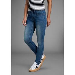 Arizona Damen Skinny-fit-Jeans "Shaping", blau, Basic, Gr. 36, Jeans, Obermaterial: 79% Baumwolle, 19% Polyester, 2% Elasthan, Jeans, skinny