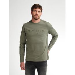 Herren Langarmshirt, beige, Gr. XXXL, PETROL INDUSTRIES, bedruckt, Jersey, Obermaterial: 100% Baumwolle, Shirts, Baumwollqualit&auml;t
