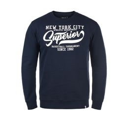 INDICODE Herren Longpullover "Sweatshirt IDGalilero", blau, Gr. M, Obermaterial: 80% Baumwolle CO. 20% Polyester PES., Sweatshirts