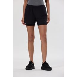 Rukka Damen Trainingsshorts "Rukka Shorts Makela 2In1", schwarz, Gr. 42, 87% Polyester, 13% Elasthan, Hosen