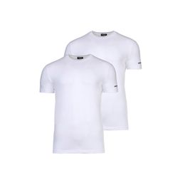 Dsquared2 Damen T-Shirt "T-Shirt TWIN PACK T-SHIRT 2er Pack", wei&szlig;, Gr. M, Obermaterial: 94% Baumwolle CO. 6% Elasthan EL., Shirts