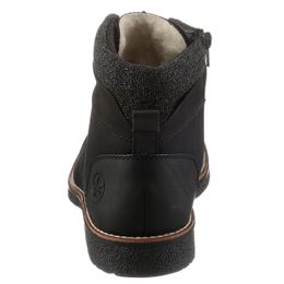 Rieker Herren Schn&uuml;rstiefelette, Gr. 44, schwarz, Lederimitat, Schuhe, mit w&auml;rmendem Schurwollfutter