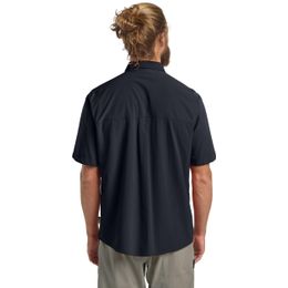 Jack Wolfskin Herren Funktionshemd "SIERRA CANYON SS SHIRT M", blau, Gr. M, Obermaterial: 100% POLYAMID; Futter: 100% POLYESTER, Hemden