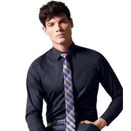 Venti Herren Businesshemd "Venti Businesshemd Langarm uni", blau, Gr. 41, unifarben, 100% Baumwolle, Hemden
