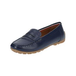 Geox Damen Mokassin "Geox Mokassin Nappaleder", Gr. 37navy, Nappaleder, Schuhe