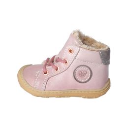 Pepino M&auml;dchen Schn&uuml;rstiefelette "Pepino Stiefelette Leder", Gr. 19, rosa, Leder, Schuhe