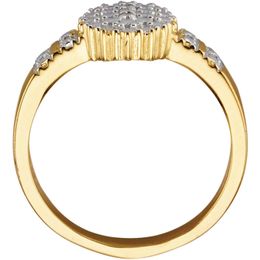 Firetti Damen Diamantring "Schmuck Geschenk Silber 925 Damenring Ring", 62, 0,03 P3 = leicht erkennbare Einschl&uuml;sse, Diamanten Silber 925