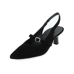 Paul Green Damen Pumps "Paul Green Pumps Veloursleder", Gr. 38,5, schwarz, Veloursleder, Schuhe