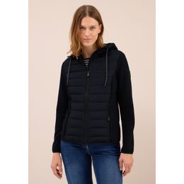 Cecil Damen Steppjacke, blau, Gr. XXL, unifarben, Stoff, Obermaterial: 67% Polyester, 27% Viskose, 6% Elasthan; R&uuml;ckseite und &Auml;rmel: 100% Polyester;