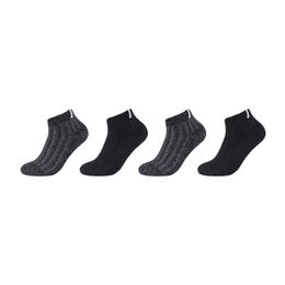 s.Oliver Herren Sneakersocken "warm & cozy", Gr. 43, schwarz, Materialmix, unifarben, Socken, mit elastischem Bund