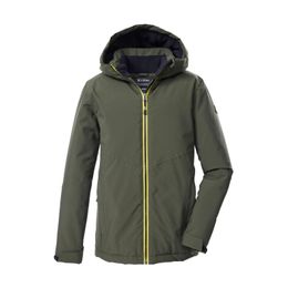 Killtec Jungen Funktionsjacke "KOW 221 BYS JCKT", gr&uuml;n, Gr. 140, Obermaterial: 100% Polyester;Futter: 100% Polyester;F&uuml;llung: 100% Polyester, Jacken,