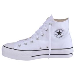Converse Damen Sneaker "CHUCK TAYLOR ALL STAR PLATFORM CANVAS", Gr. 37,5, wei&szlig;, Textil, Schuhe