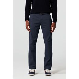 MEYER Herren Chinos "Chino-Hose", blau, Gr. 29, unifarben, 98% Baumwolle, 2% Elasthan, Hosen, mit Stretch-Dehnbund