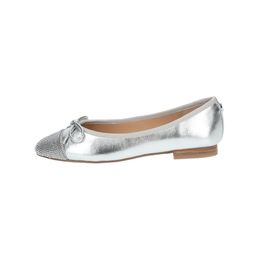 Steve Madden Damen Ballerina "Steve Madden Ballerinas Leder/Textil", Gr. 37silber, Leder, Textil, Schuhe
