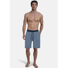 Tom Tailor Herren Bermudas "Kilkenny", Gr. 48, blau, Single Jersey, Obermaterial: 100% Baumwolle, Hosen, Bindeband, Seitentaschen, locker, bequem,