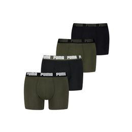 Puma Herren Boxershorts "Boxershort 4er Pack", Gr. XL, schwarz, Obermaterial: 95% Baumwolle CO. 5% Elasthan EL., Unterhosen