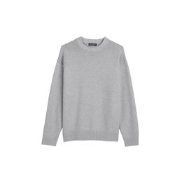 Marc O'Polo MARC O'POLO Jungen Strickpullover "aus reiner Bio-Baumwolle", grau, Gr. 140, unifarben, Obermaterial: 100% Baumwolle, Pullover