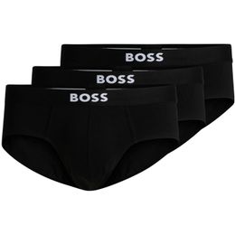 BOSS Damen Hipster "3P BOSS ONE", Gr. XL, schwarz, Jersey, Obermaterial: 95% Baumwolle, 5% Elasthan, unifarben, Unterhosen