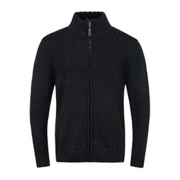 INDICODE Herren Cardigan "Cardigan IDBergen", schwarz, Gr. XL, unifarben, Grobstrick, Obermaterial: 97% Polyacryl PAN. 3% Polyester PES., Strickjacken