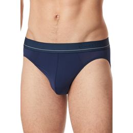 Schiesser Herren Rioslip "Pure Micro", Gr. 8, blau, Single Jersey, Obermaterial: 80% Polyamid, 20% Elasthan, Unterhosen, ohne Eingriff, ohne st&ouml;rende