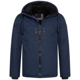 Herren Winterjacke "ASMori", blau, Gr. S, Alessandro Salvarini, Obermaterial: 100% Polyester; Innenseite: 100% Polyester, Jacken, mit warmem Teddyfell
