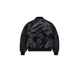 Herren Bomberjacke "Coach Logo Jacket", schwarz, Gr. XL, Alpha Industries, Obermaterial: 100% Nylon, Jacken