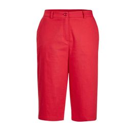 GOLDNER Damen Stoffhose "Kurzgr&ouml;&szlig;e Komfortable Sommerhose CARLA", rot, Gr. 23, Obermaterial: 64% Baumwolle CO. 33% Polyester PES. 3% Elasthan EL.,